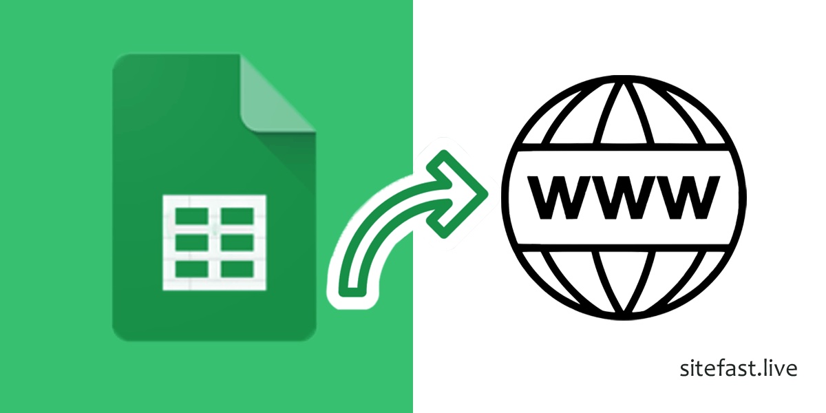 Guide To Build A Website With Google Sheets